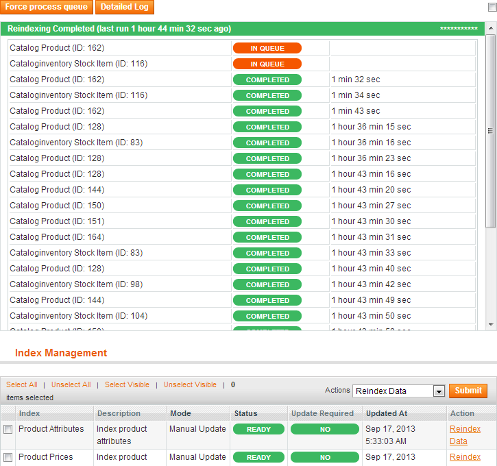 Magento Fast Asynchronous Re-indexing Extension by Mirasvit