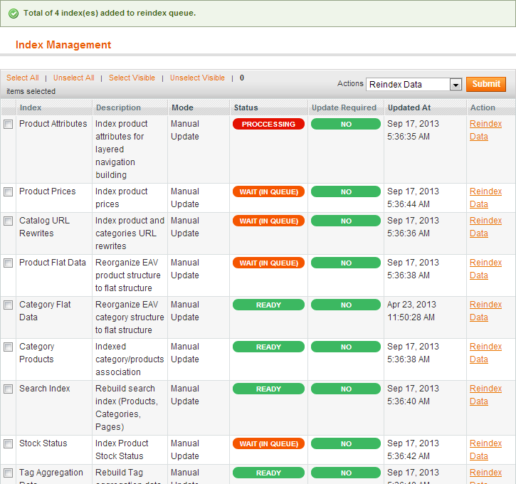 Magento Fast Asynchronous Re-indexing Extension by Mirasvit